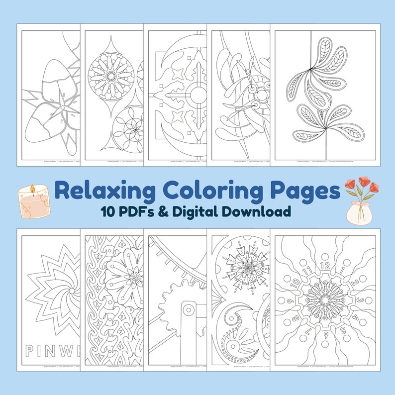 Geometric Coloring Page Printable Coloring for Adult Coloring Download ...