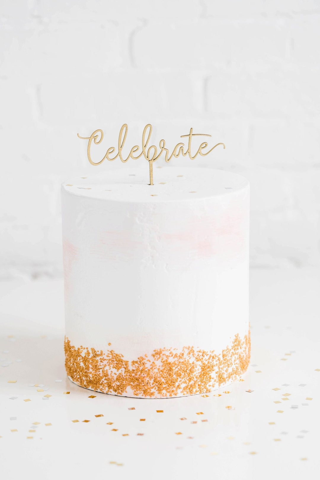 Celebrate Cake Topper / Celebration Cake Topper / Wedding Cake Topper ...