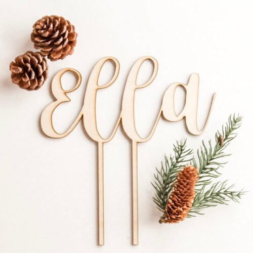 Name Cake Topper Personalized Name Cake Topper Custom - Etsy