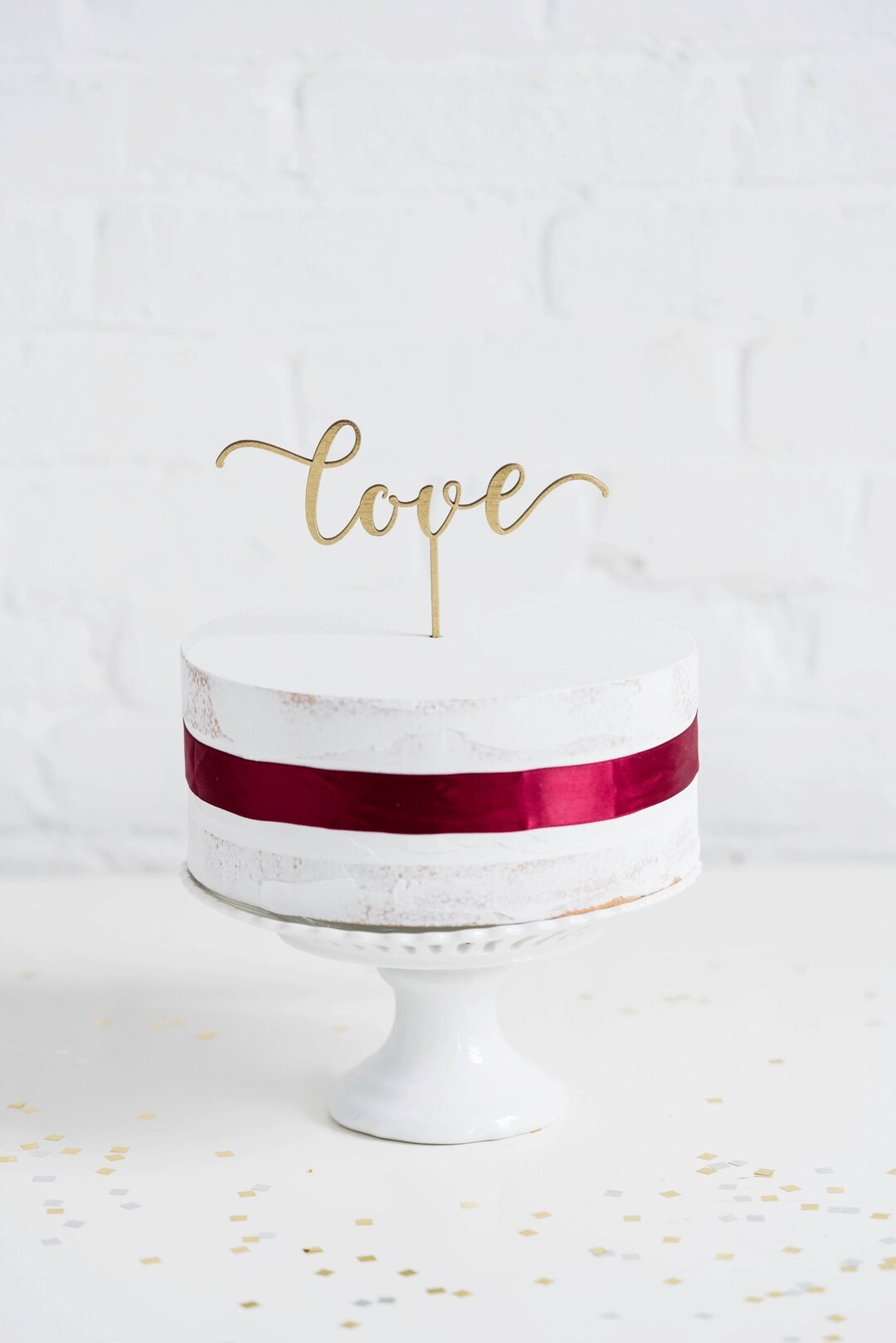 Love Cake Topper // Celebration Cake Topper // Wedding Cake Topper ...