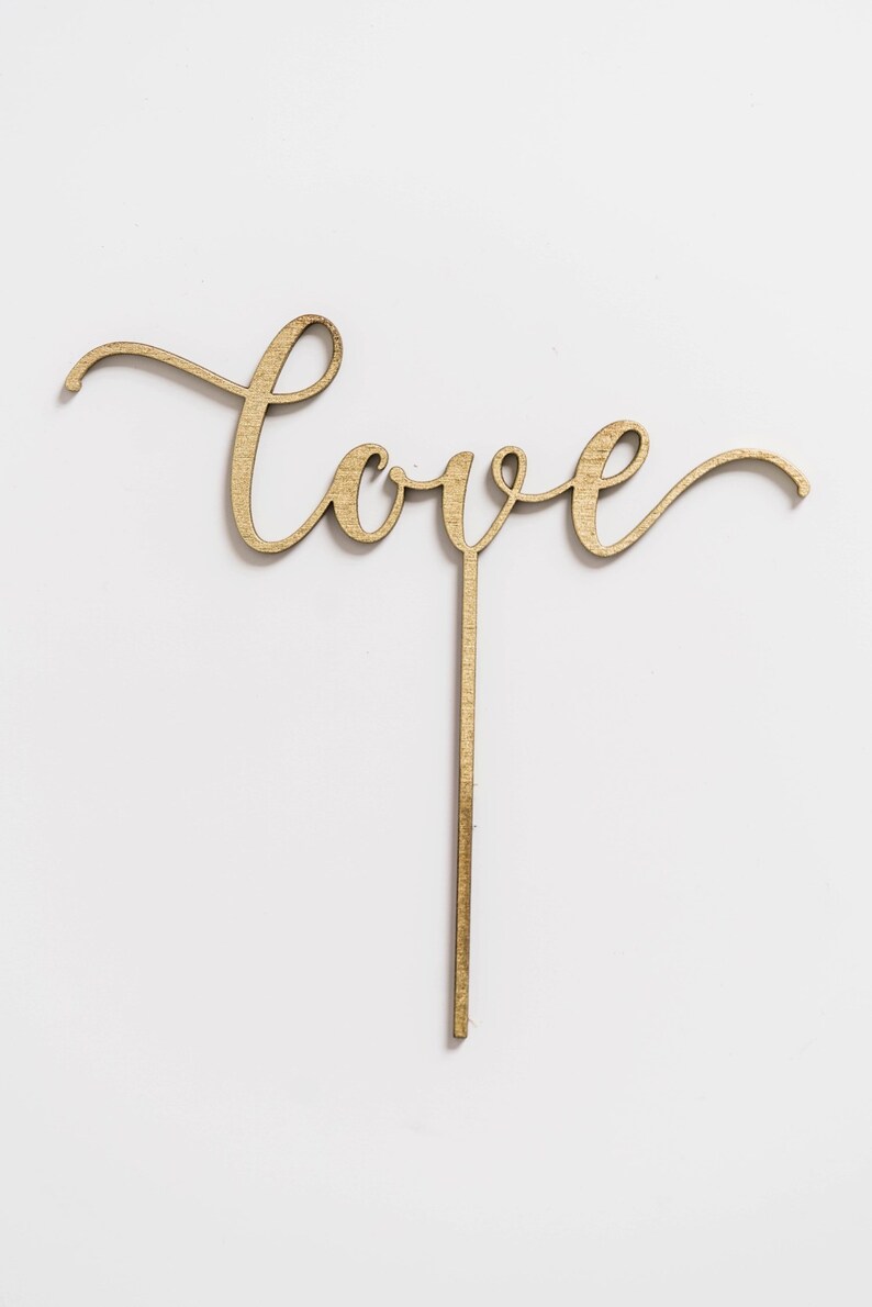 Love Cake Topper // Celebration Cake Topper // Wedding Cake - Etsy