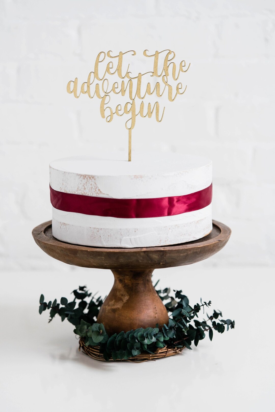 Let the Adventure Begin Cake Topper // Let the Adventure Begin - Etsy