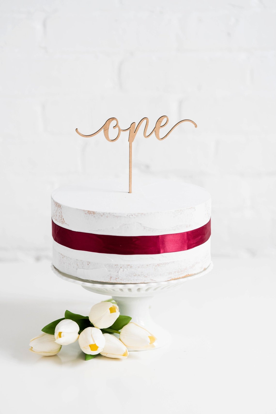 One Cake Topper // First Birthday Cake Topper // Custom Topper | Etsy