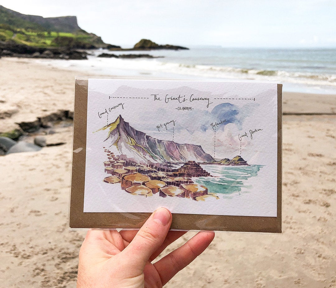 Greeting Card Giant's Causeway, Causeway Coast, Co. Antrim, Northern ...