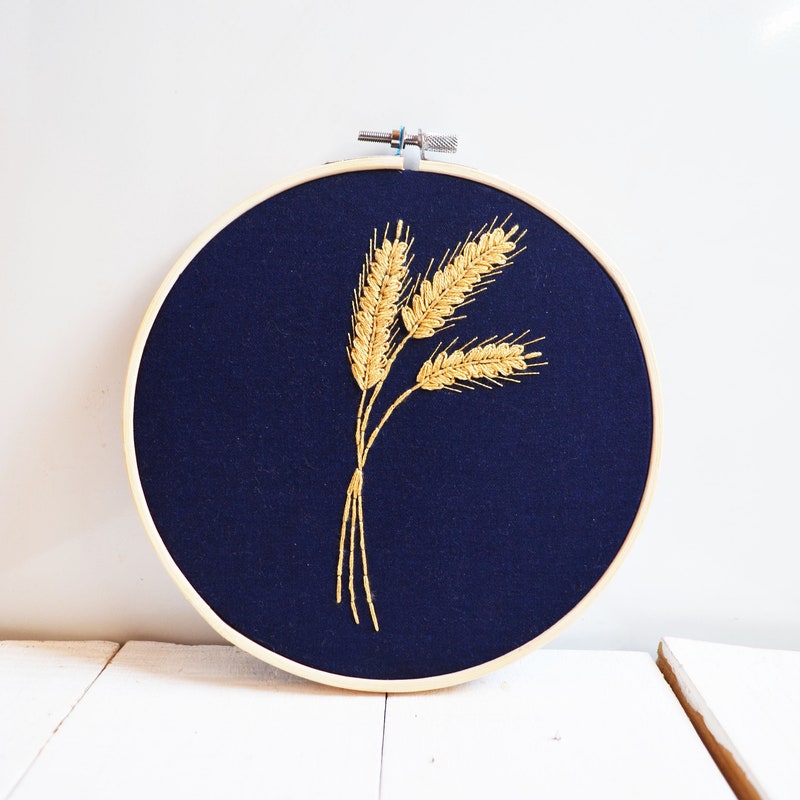 Wheat Embroidery - Etsy