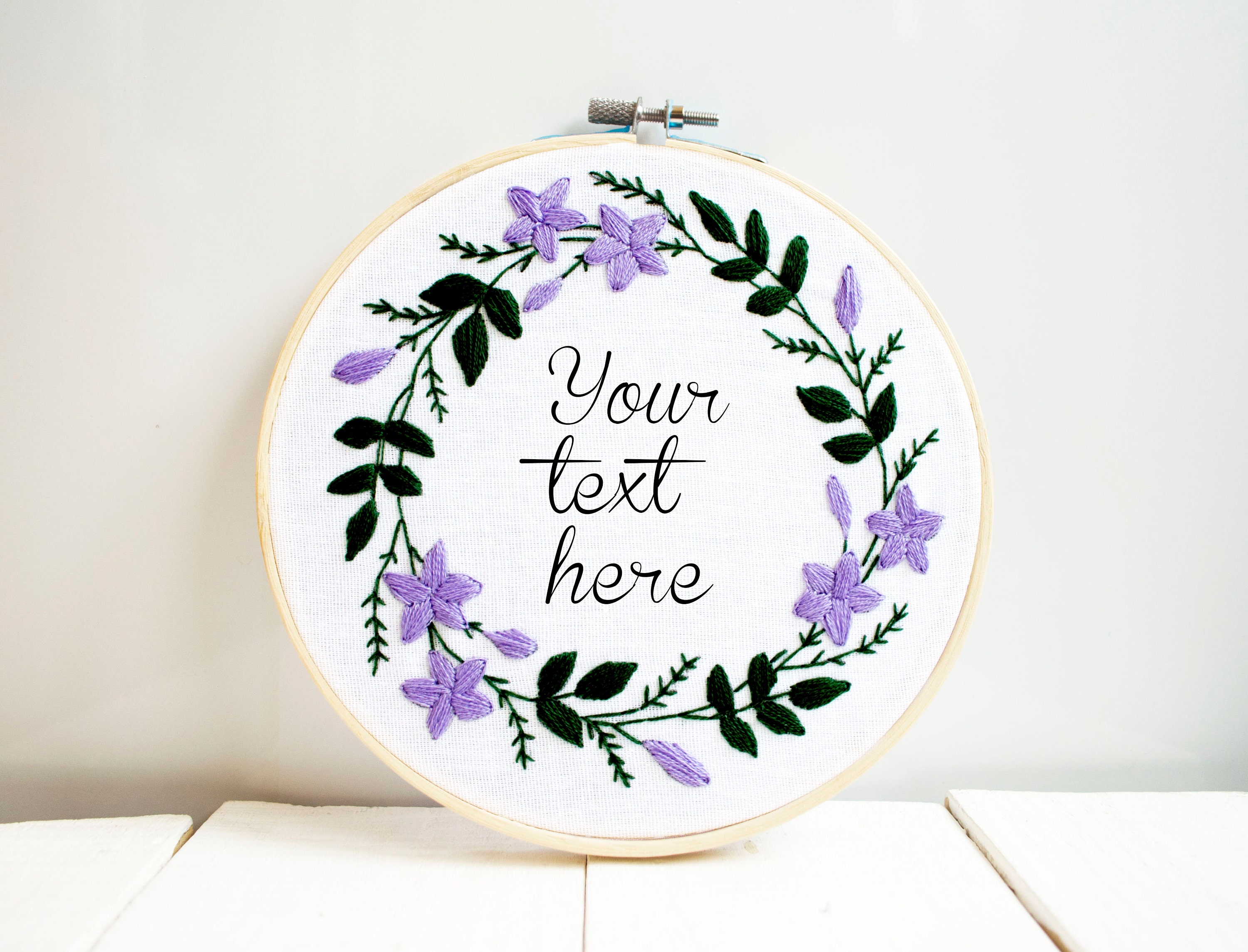 Custom embroidery hoop art Personalized Hand embroidered | Etsy