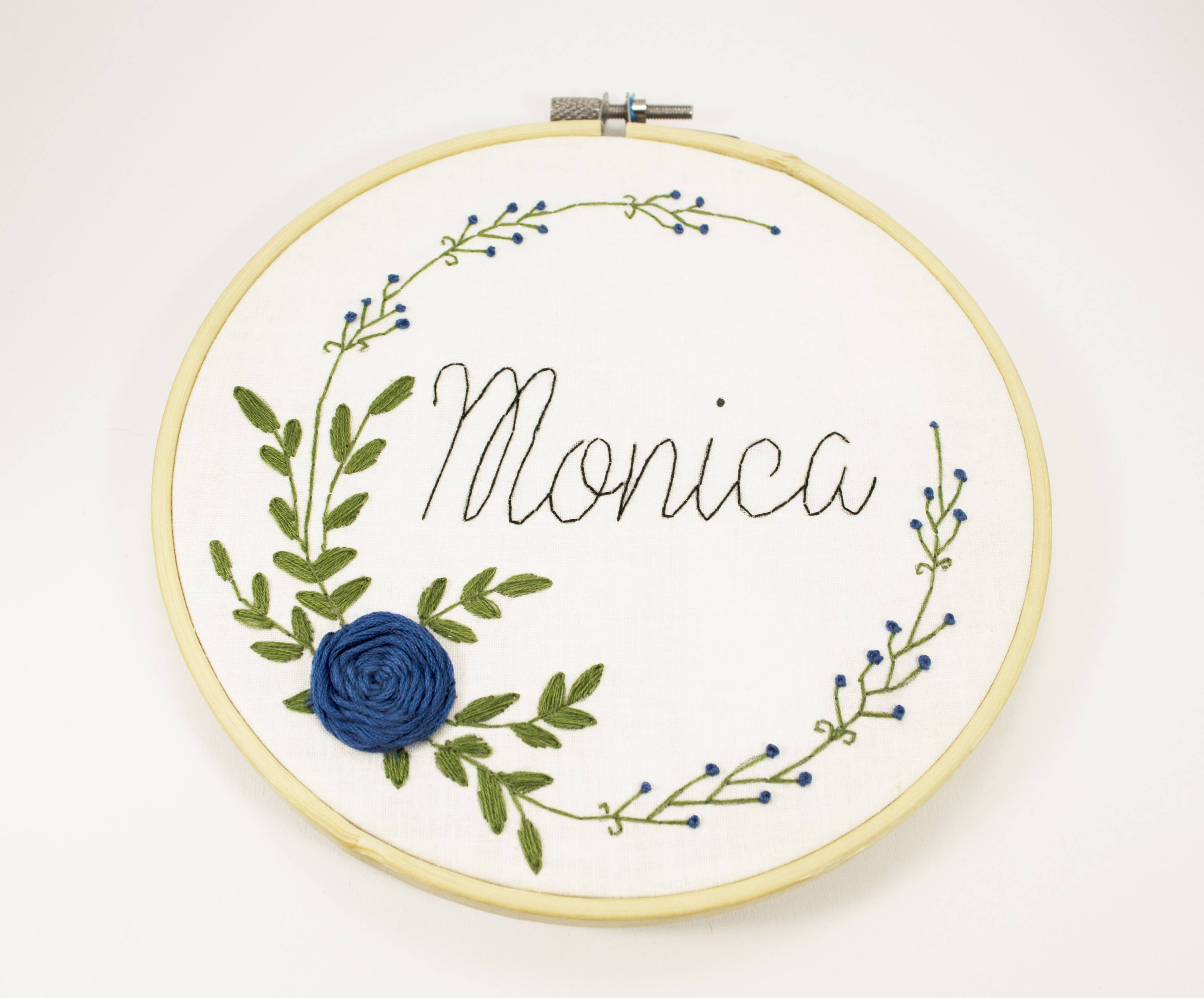 Custom personalized name embroidery hoop art Baby room decor | Etsy