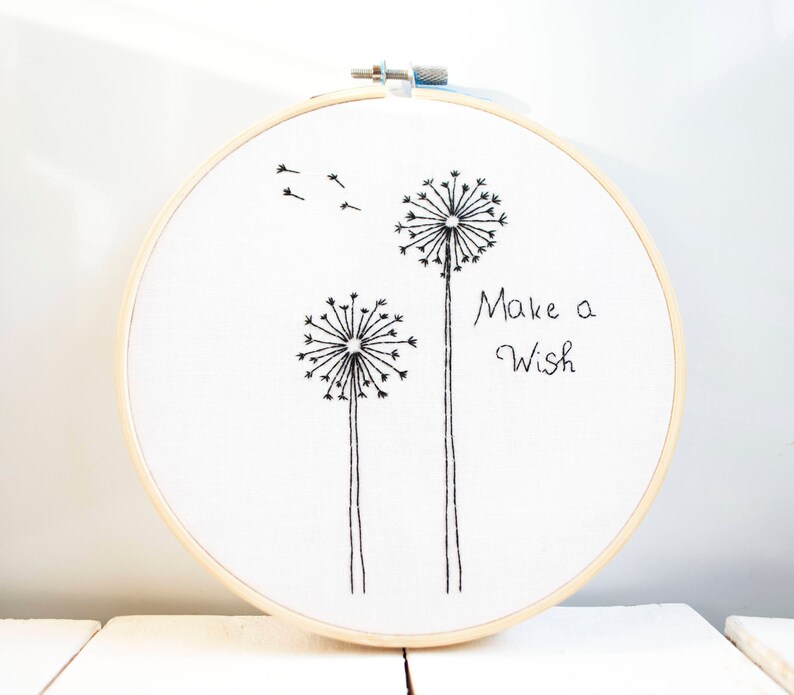 Dandelion wall art framed Make a wish dandelion wall decor | Etsy