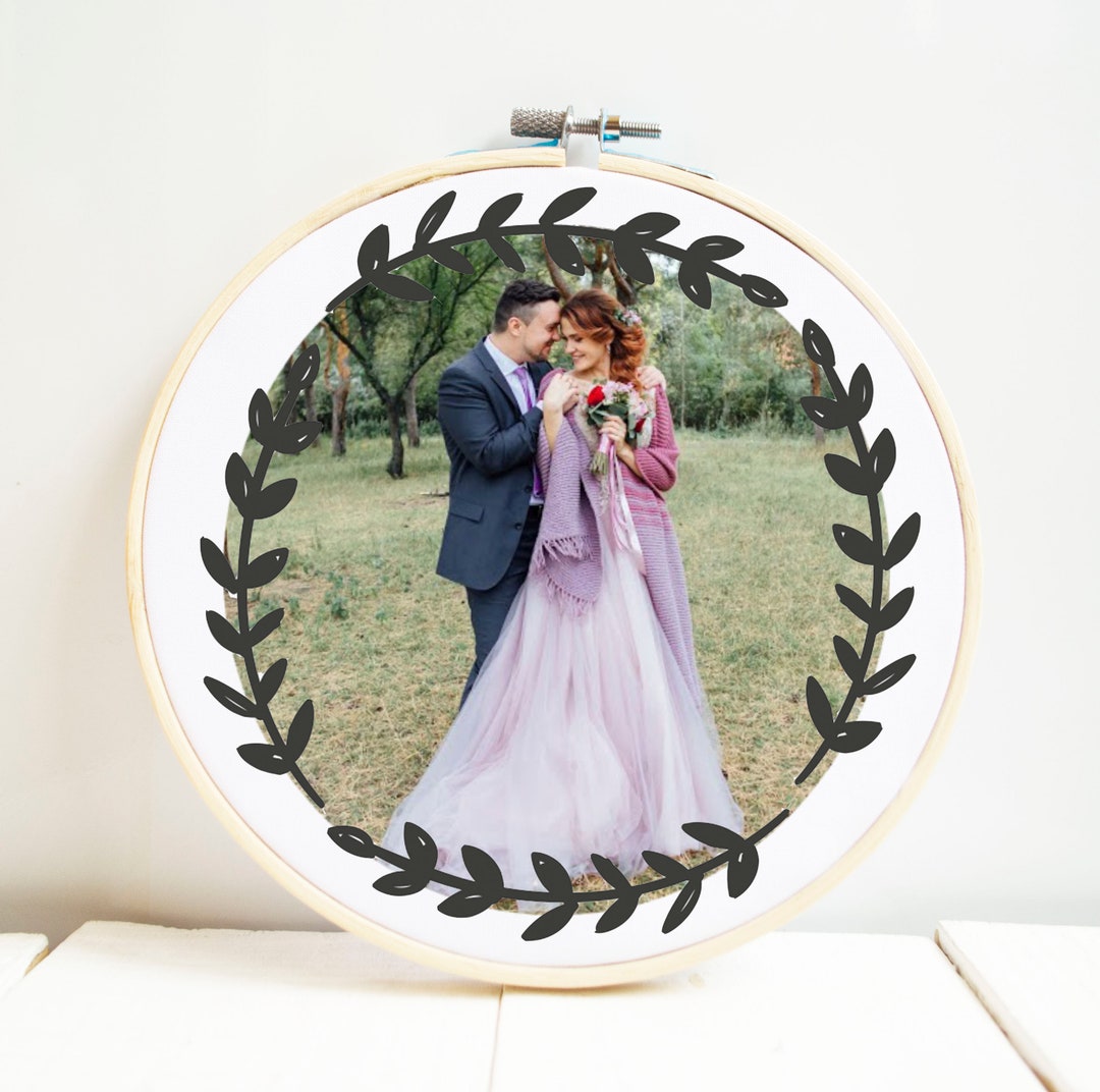 Personalized Photo Hoop Art Valentines Day Gift for New Couple ...