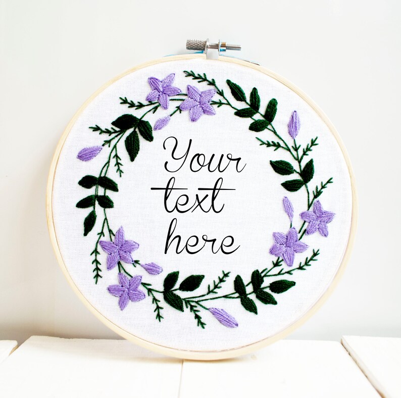 Custom Embroidery Hoop Art Personalized Hand Embroidered | Etsy