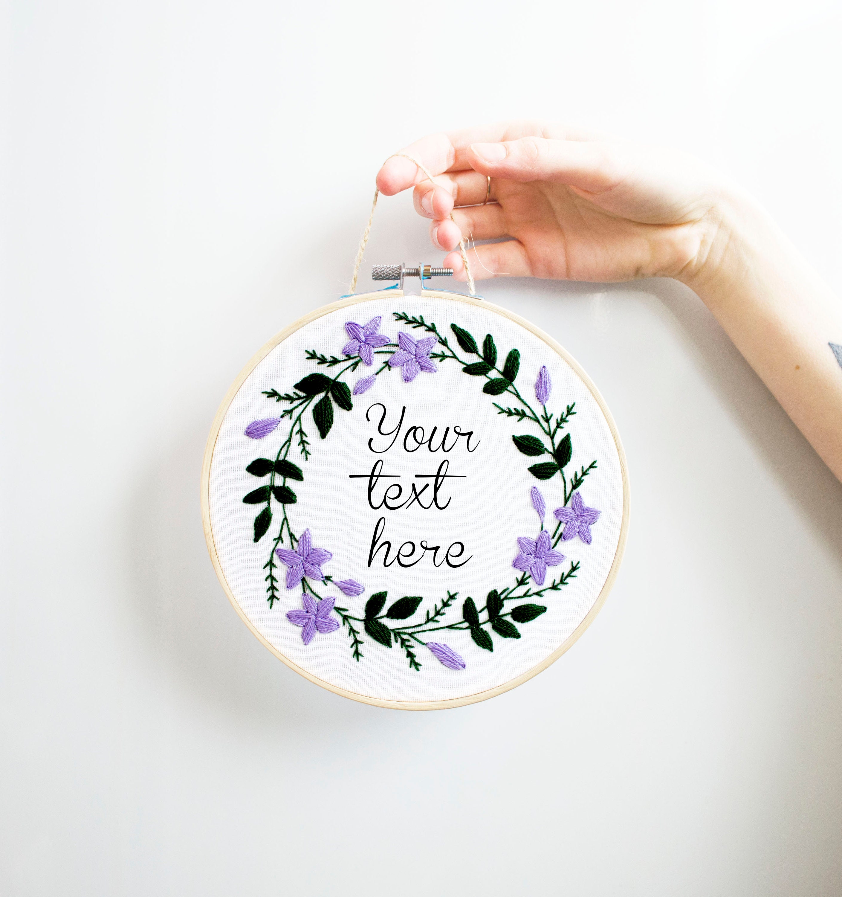 Custom embroidery hoop art Personalized Hand embroidered | Etsy