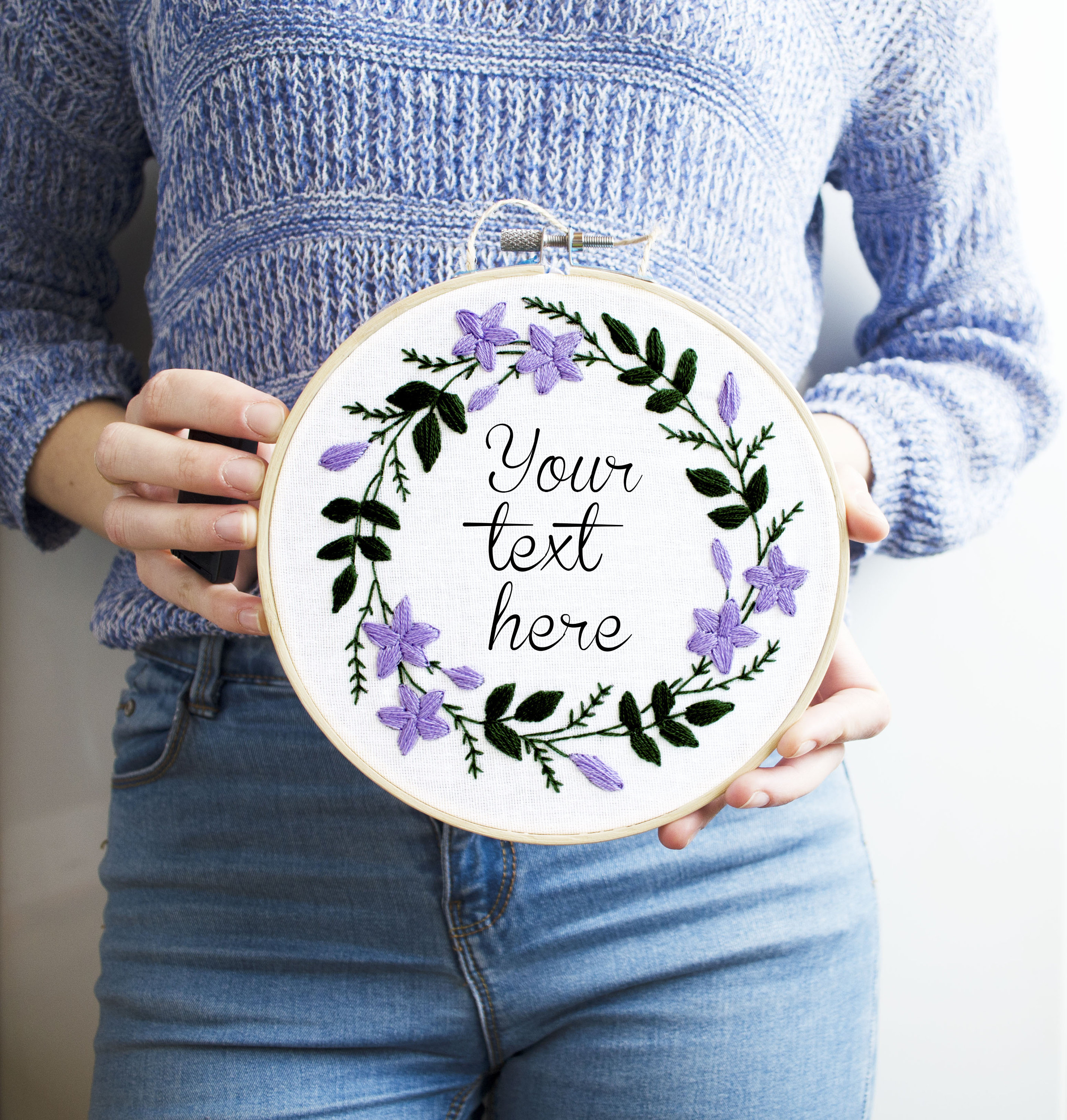 Custom embroidery hoop art Personalized Hand embroidered | Etsy