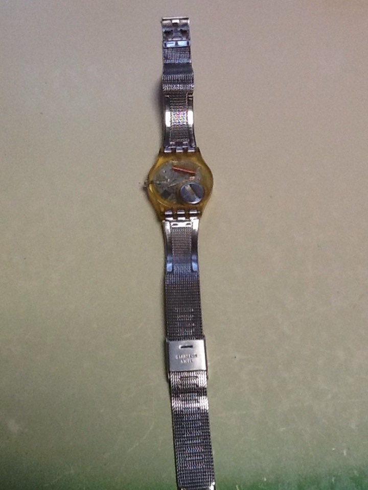 Swatch Watch Irony Aluminum Mesh Band 1997 MIB Rare - Etsy
