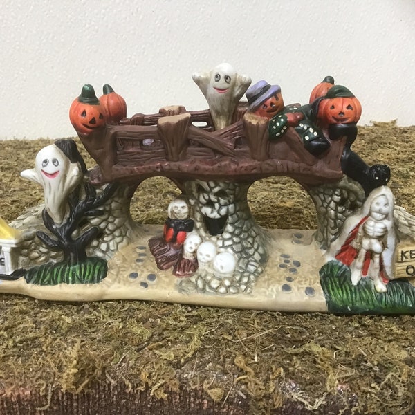 “spooky Hollow” Halloween Village Houses - Etsy