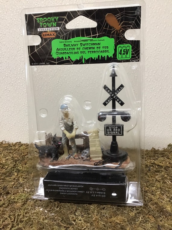 Lemax Spooky Town Railway Switchman Halloween Village MIP Rare - Etsy
