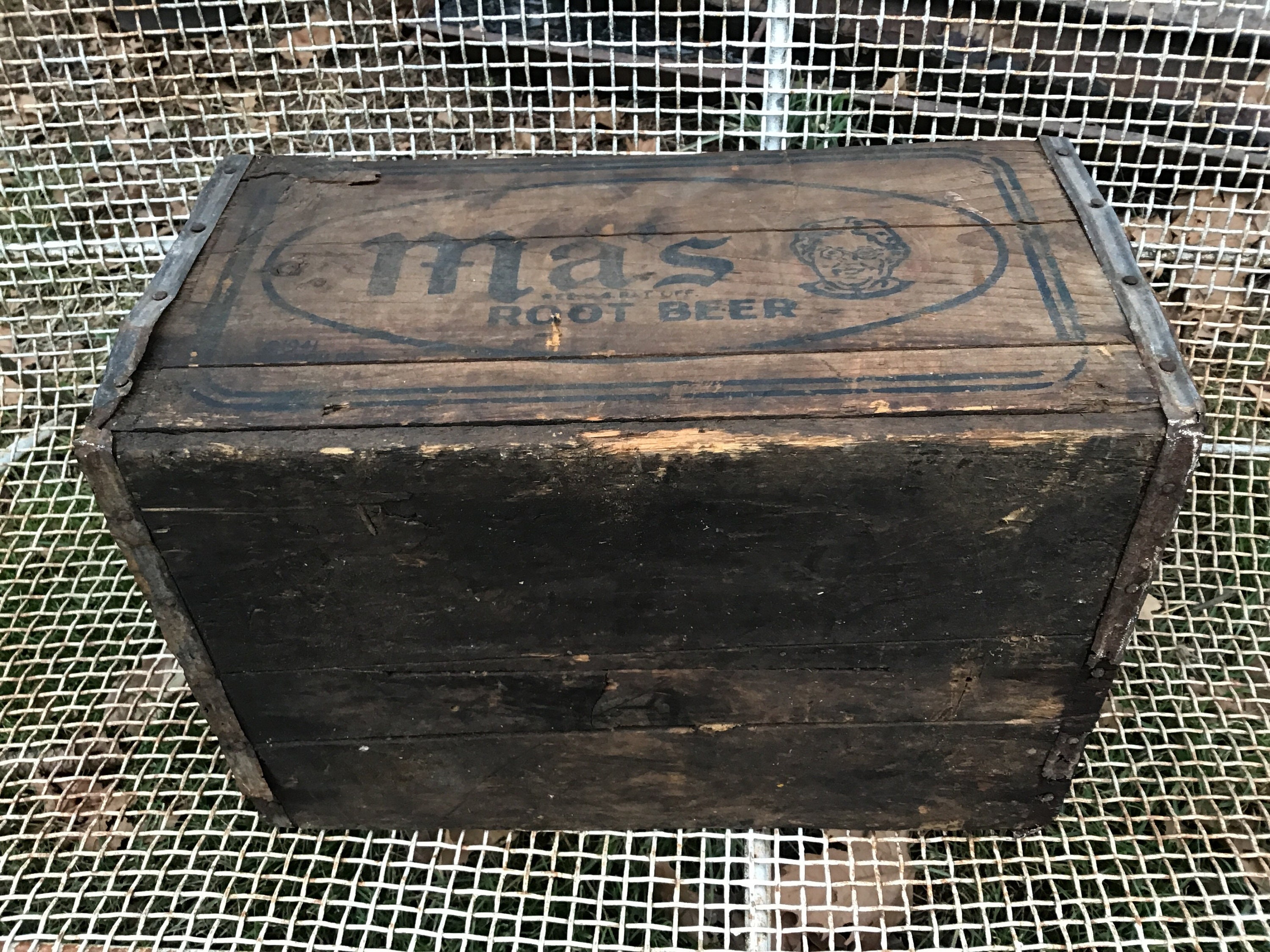 Ma's Root Beer Box 1941 Antique Wood Soda Crate - Etsy