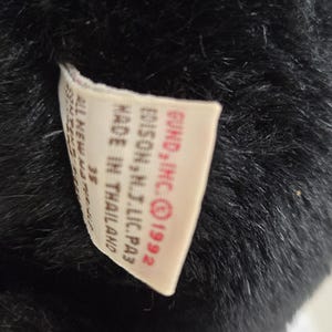 Gund Black Lab Dog 1992 Puppy - Etsy
