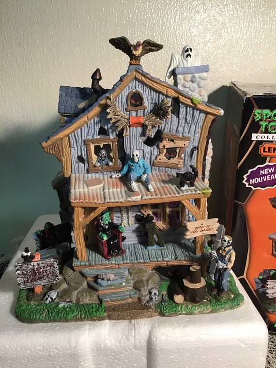 Lemax Haunted Cabin Spooky Town Halloween Village MIB - Etsy