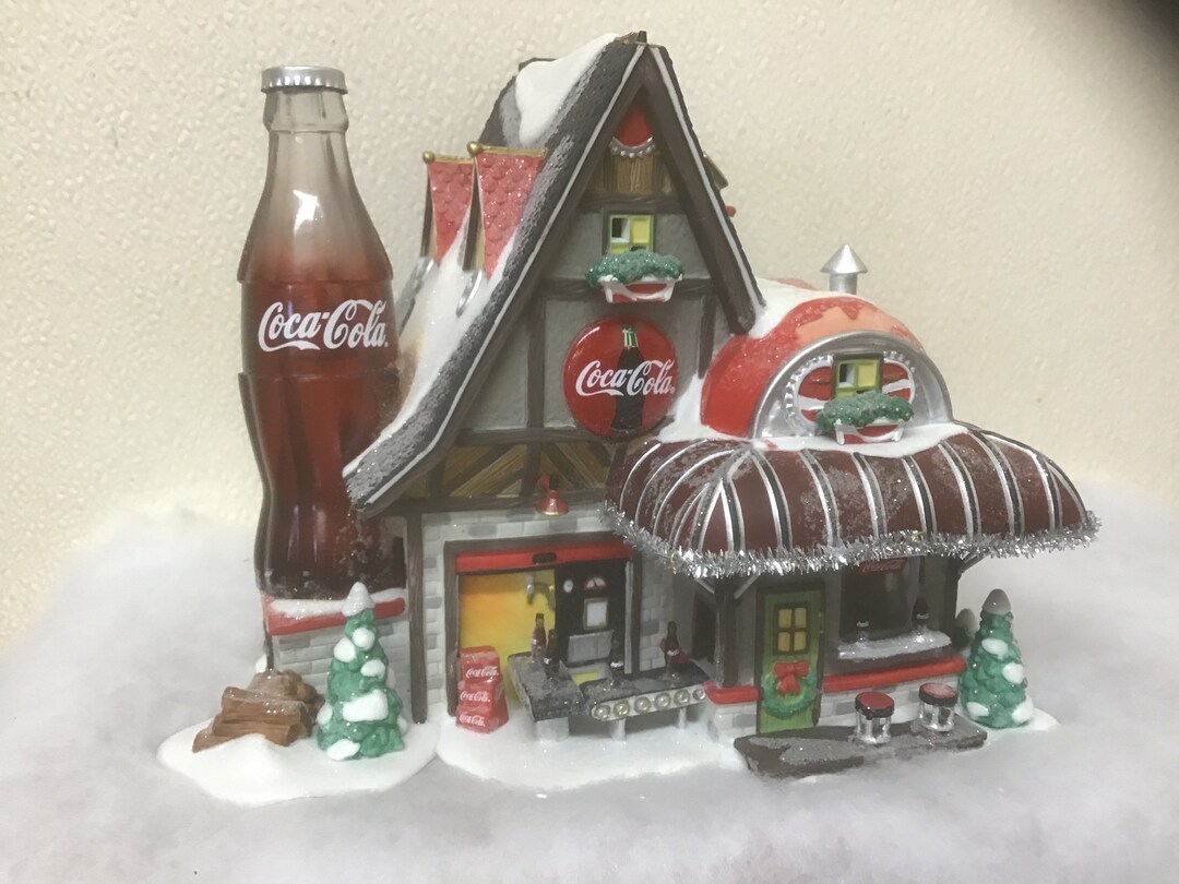 Dept56 Coca Cola Fizz Factory Snow Village House in Box as Is - Etsy