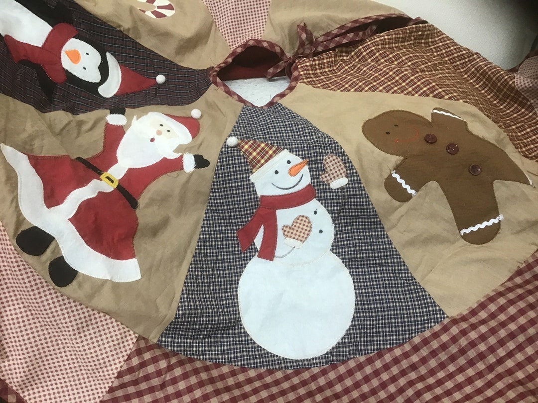 Farmhouse Tree Skirt Patchwork Country Christmas Decor - Etsy