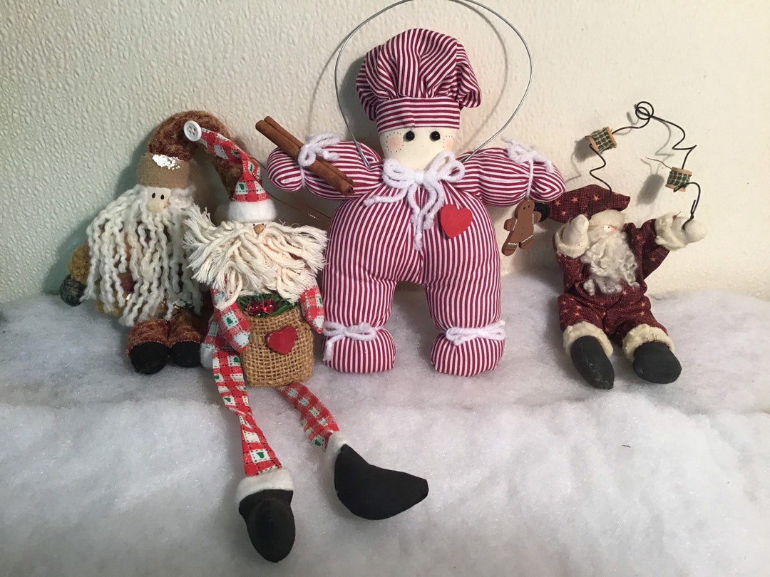 Christmas Rag Dolls Country Farmhouse Decor - Etsy