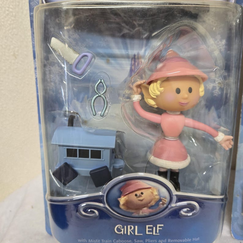 Rudolph's Tall Elf & Shopper Girl Elf Playing Mantis MIP 2003 Choice - Etsy