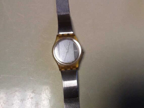 Swatch Watch Irony Aluminum Mesh Band 1997 MIB Rare - Gem