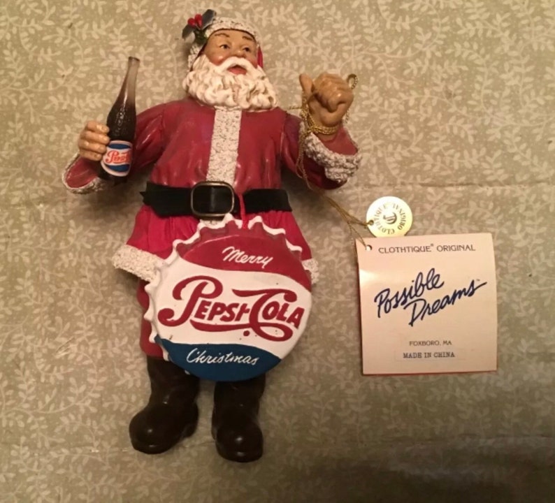 Pepsi Cola Santa Clothtique Possible Dreams 1994 Original Tags | Etsy