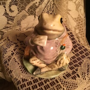 Beatrix Potter Jeremy Fisher Frog Figurine Royal Albert England - Etsy