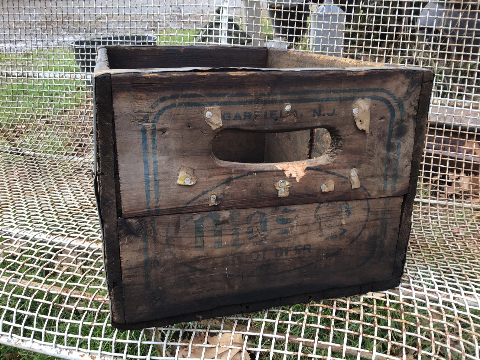 Ma's Root Beer Box 1941 Antique Wood Soda Crate Advertising Collectible ...