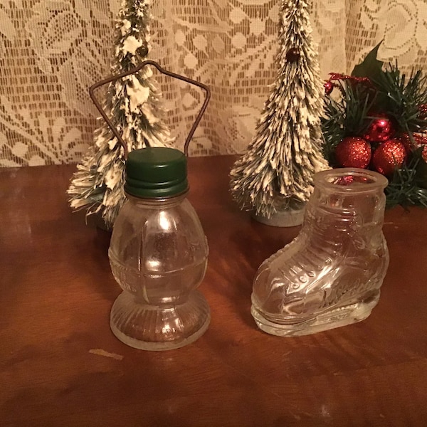 Antique Glass Candy Container - Etsy