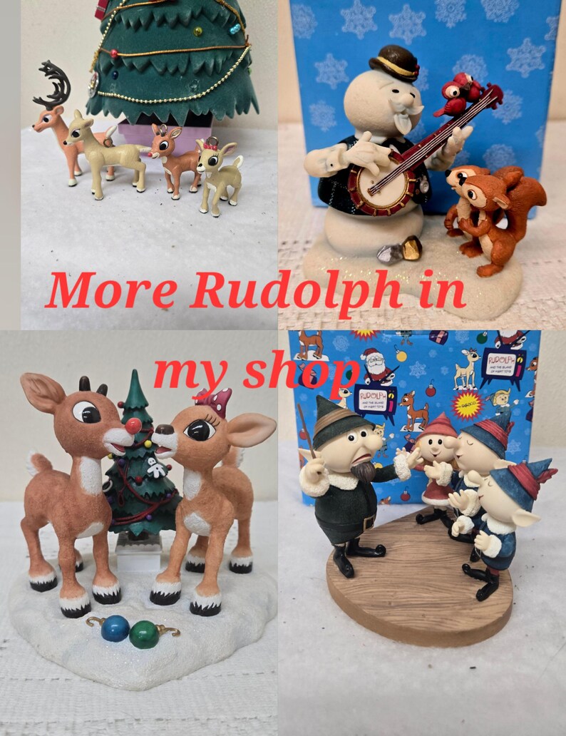 Enesco Rudolphs Misfit Toy Figurines Train, Ragdoll, Charlie in the Box ...