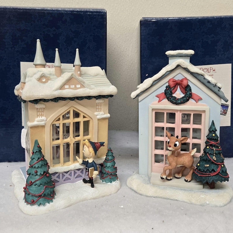 Enesco Rudolph Santa - Etsy