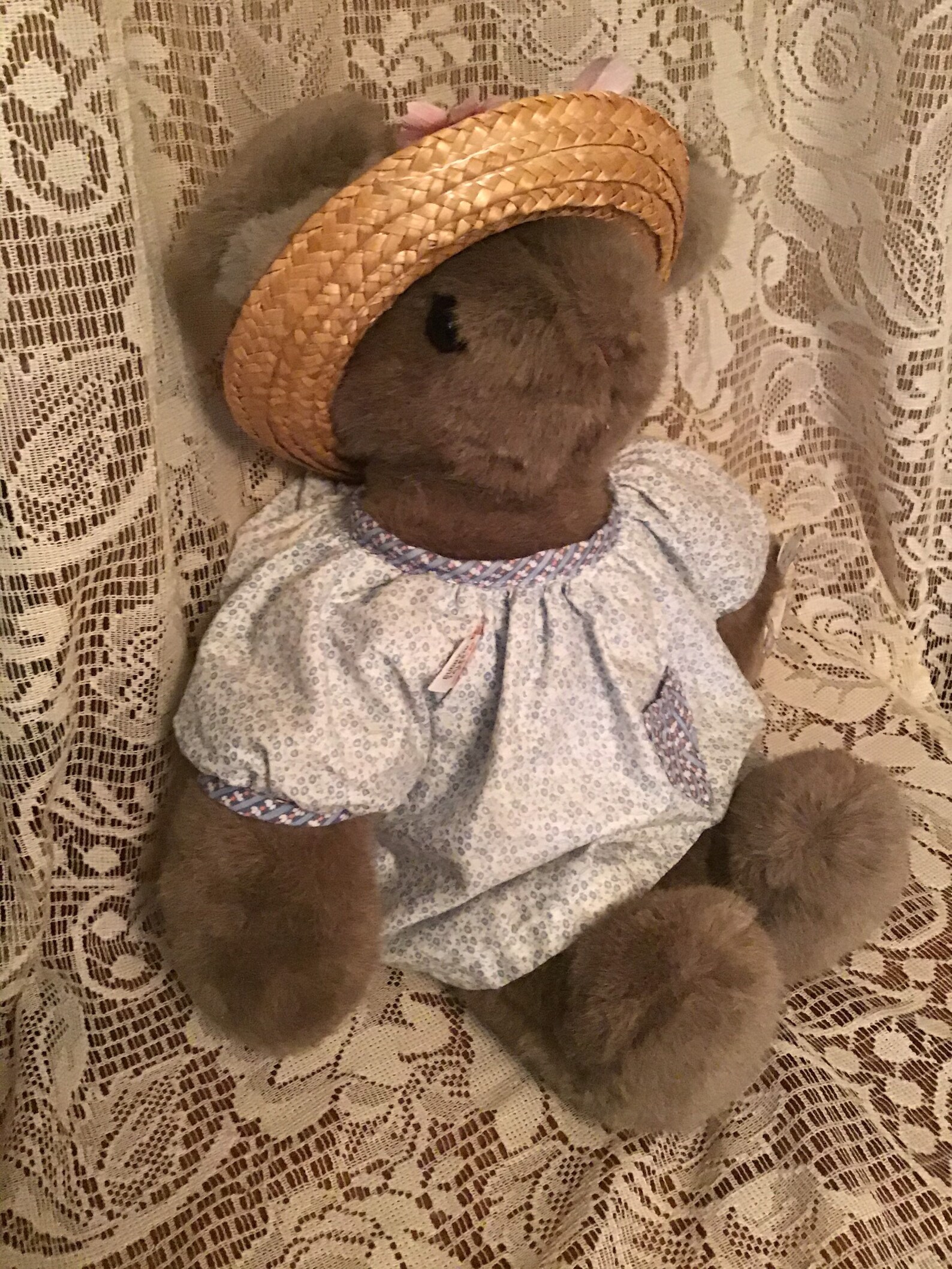 Gund Bunny Tales 1986 Plush Rabbit With Straw Hat - Etsy