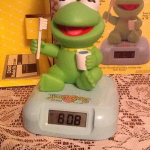 Casio Baby Kermit Musical Timer Clock 1988 Jim Henson's Muppet Babies ...