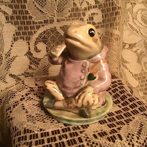 Beatrix Potter Jeremy Fisher Frog Figurine Royal Albert England - Etsy