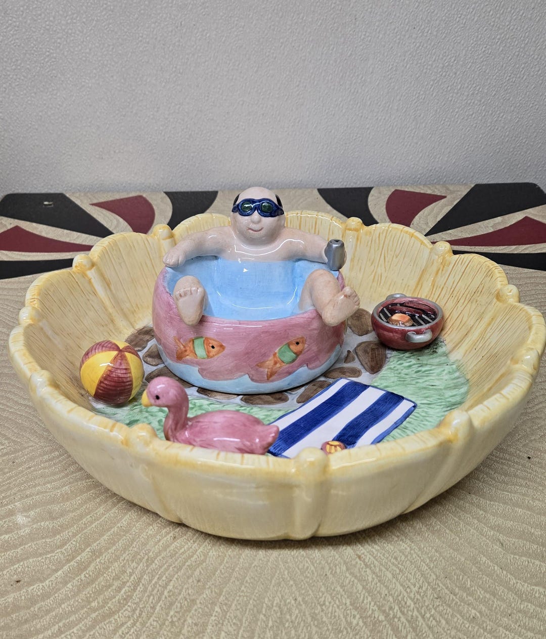 Lotus Backyard BBQ Pool Party Chip & Dip Bowl Set - Etsy