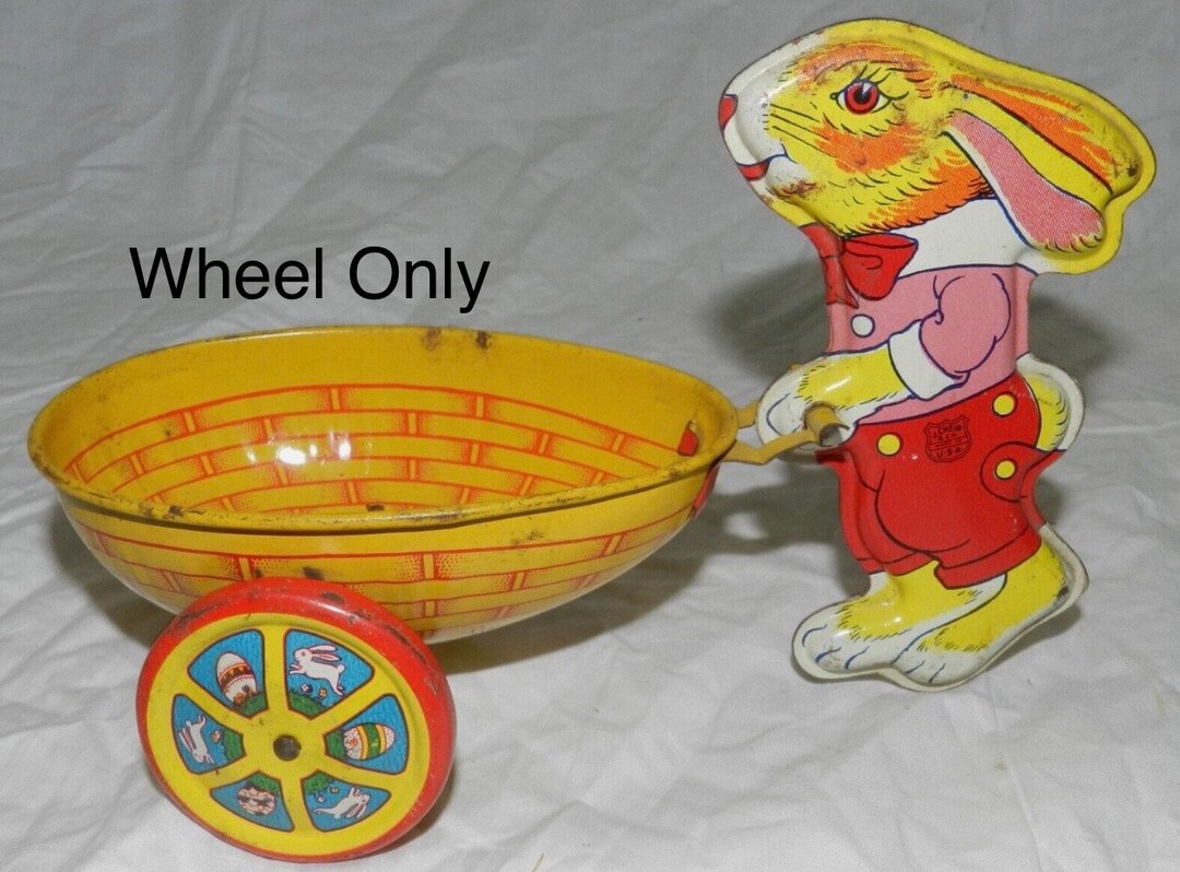 J Chein Tin Toy WHEEL for Cart Wheelbarrow or Wagon - Etsy