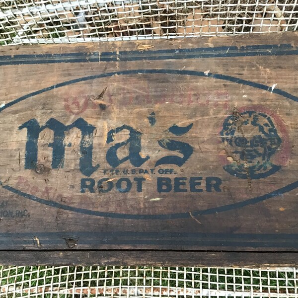 Antique Wood Soda Box - Etsy