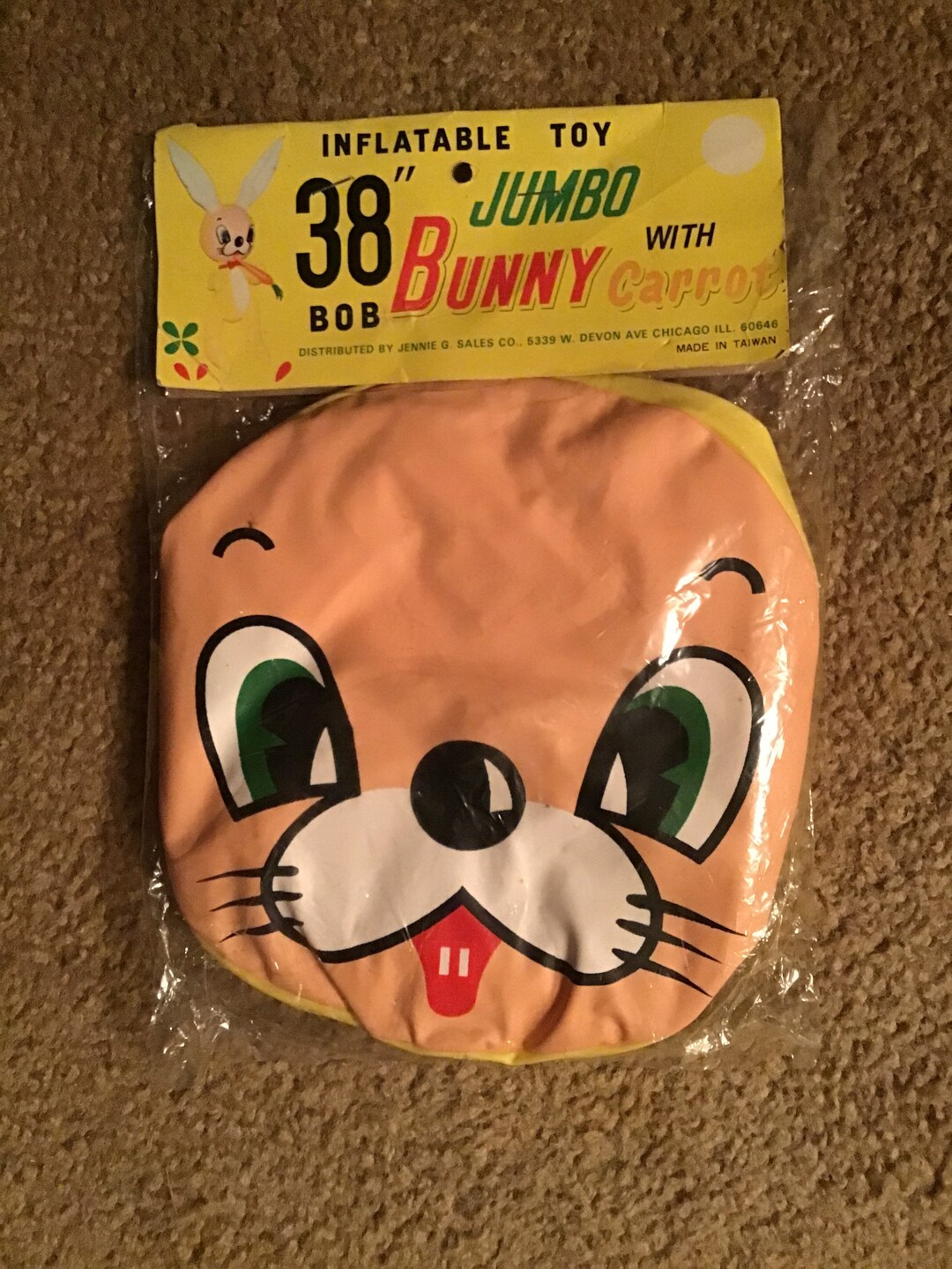 Inflatable Bob Bunny With Carrot 38 Jumbo Bunny Woolworths - Etsy