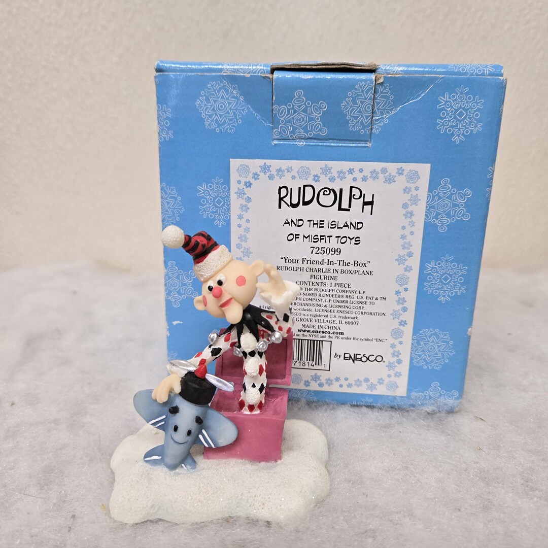 Enesco Your Friend in the Box Figurine Rudolph & the Island of Misfit ...