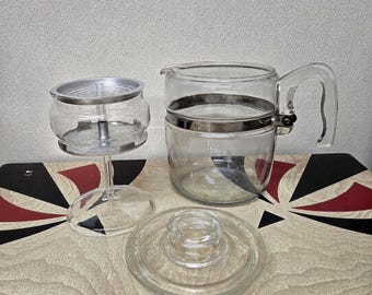 Vintage Pyrex Flameware 7759 Coffee Pot, 9 Cup Pyrex Flameware ...