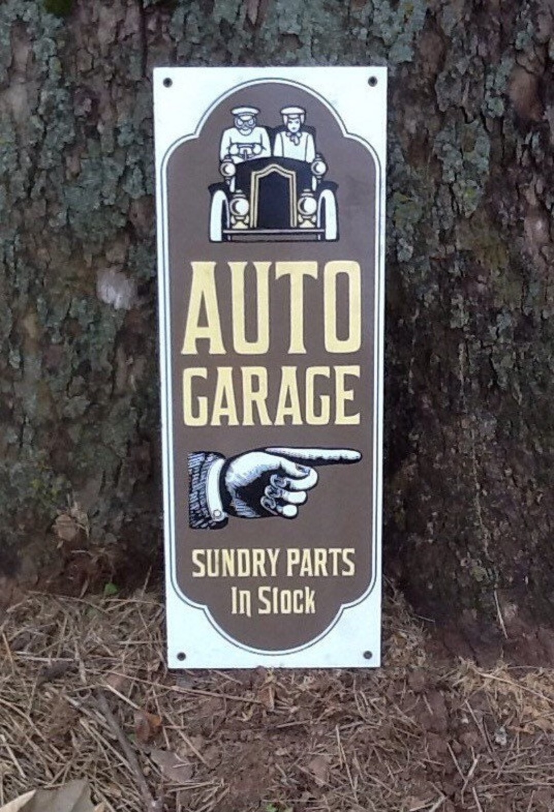 Vintage Sign Auto Garage Sundry Parts in Stock 1983~garage~barn~man ...