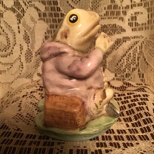 Beatrix Potter Jeremy Fisher Frog Figurine Royal Albert England - Etsy