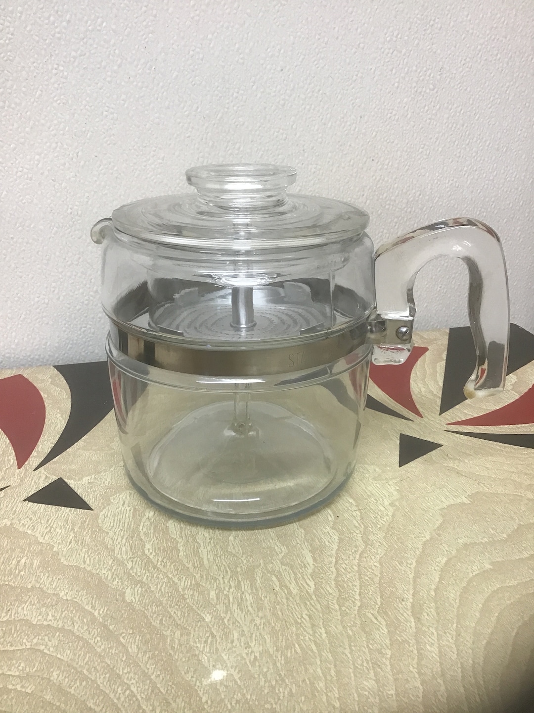 Vintage Pyrex Glass Coffee Pot Percolator 7756B6 Mint - Etsy