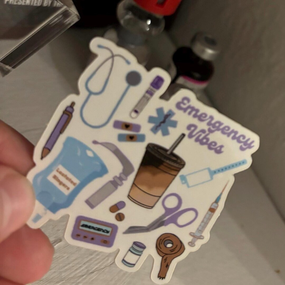 Emergency Vibes Sticker - Etsy