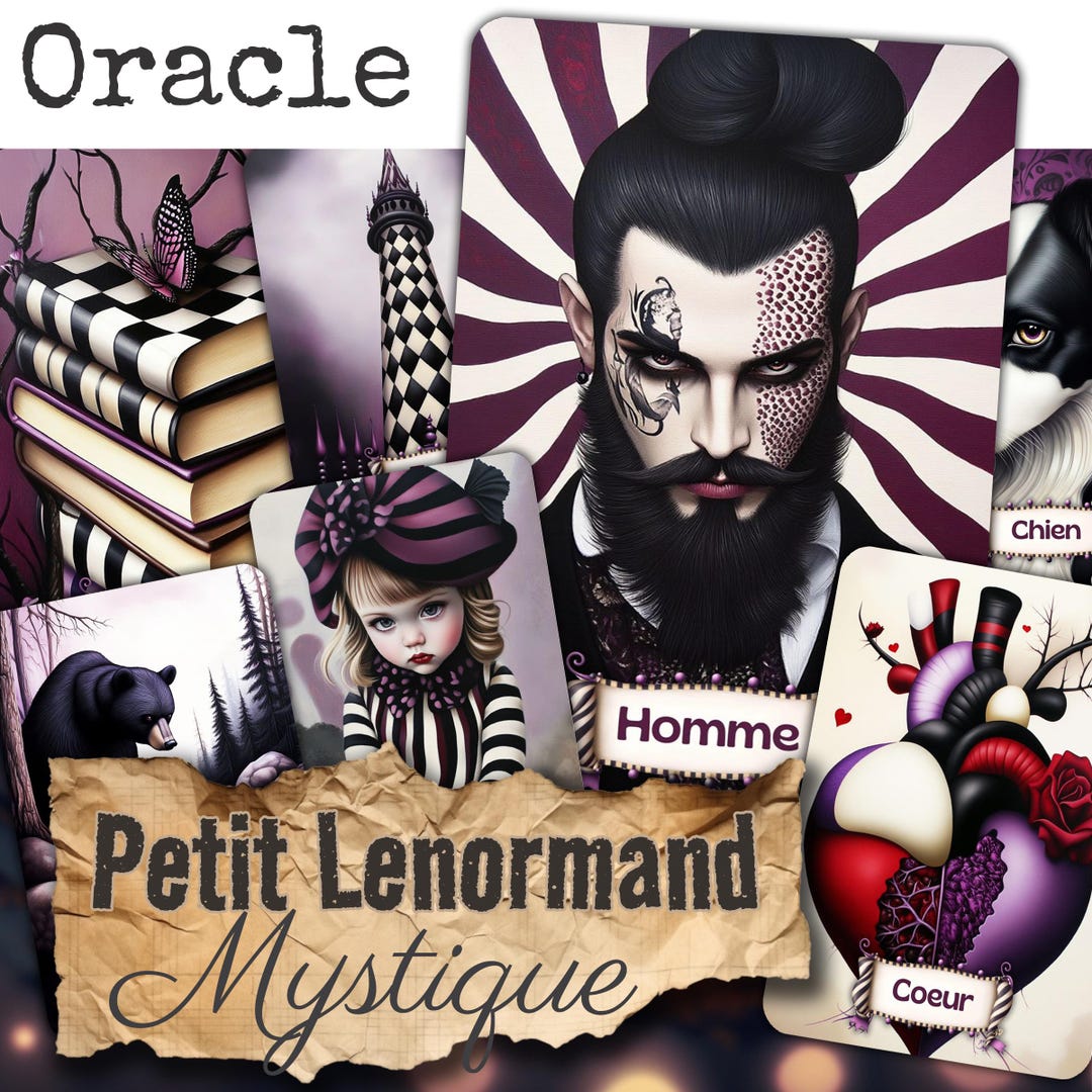 Oracle Deck Lenormand *mystique* 36 Cards Christmas Illustration + PDF ...