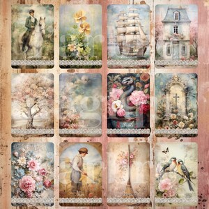 Oracle Deck Lenormand LOUISE 36 Divination Cards Romantic Painting 1800 PDF Guide Divinatory ...