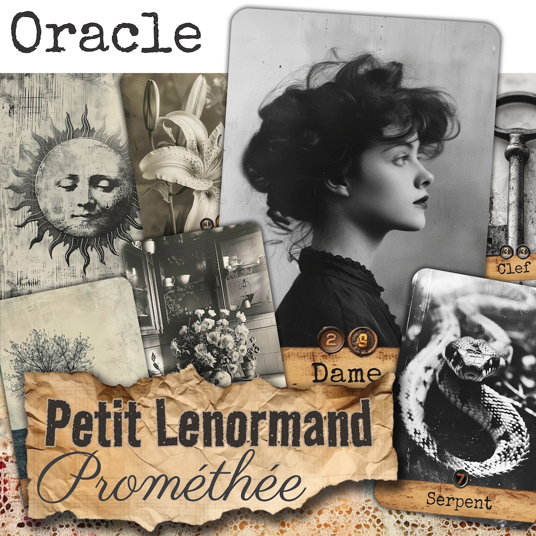 Oracle Deck Lenormand prometheus 36 Divination Cards Retro ...