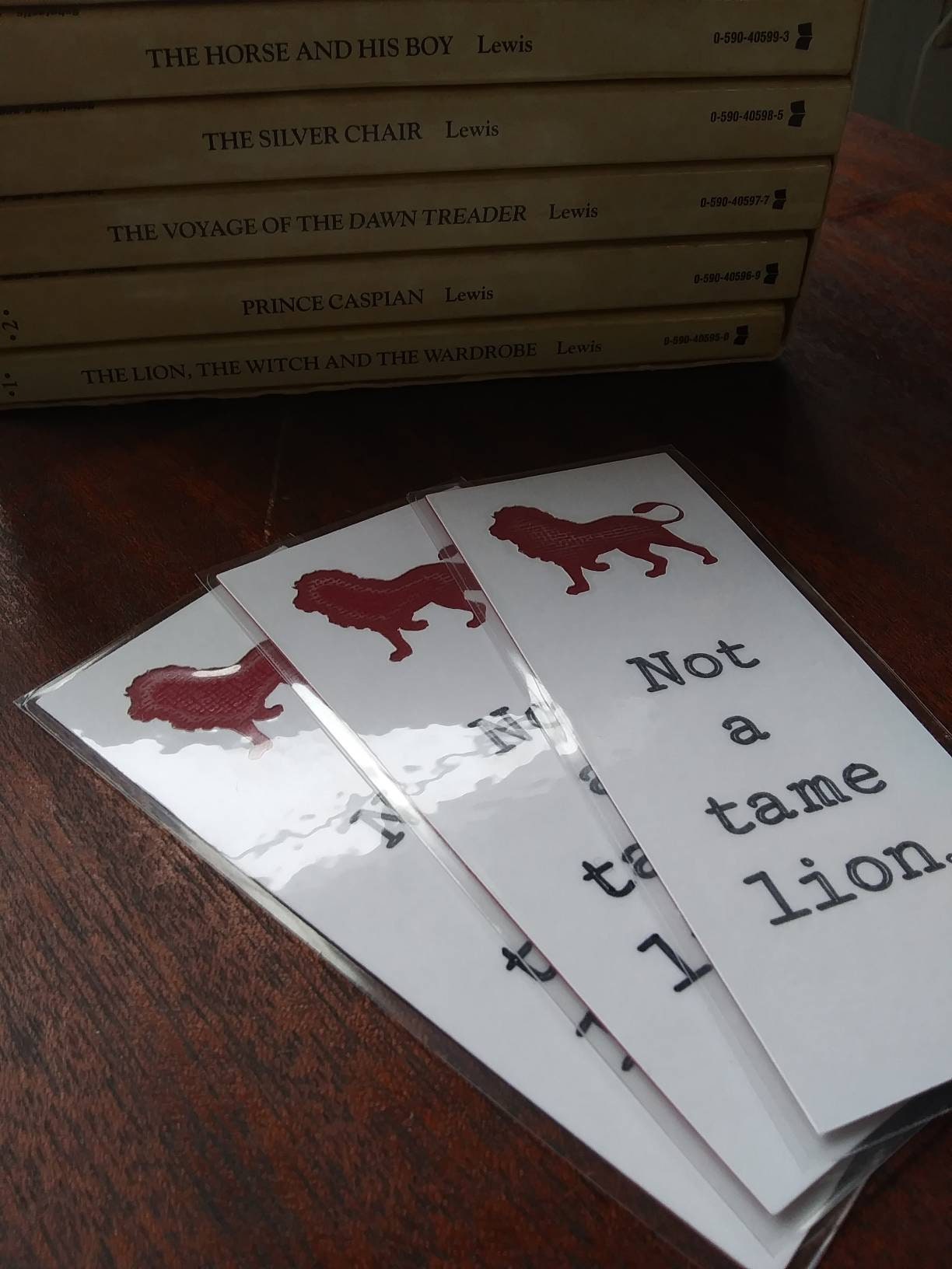 Narnia Aslan Laminated Bookmark | Etsy